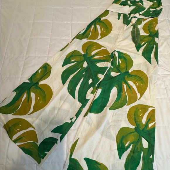 FARM Rio | Pants & Jumpsuits | New Farm Rio White Monstera Jumpsuit ...
